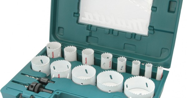 MAKITA D-63993 - 16 delni univerzalni set BIM kronskih žagz adapterjem ...